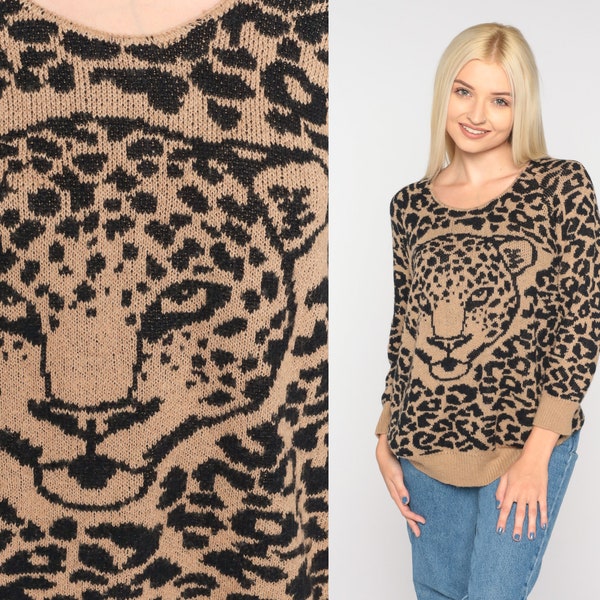 Leopard Sweater - Etsy