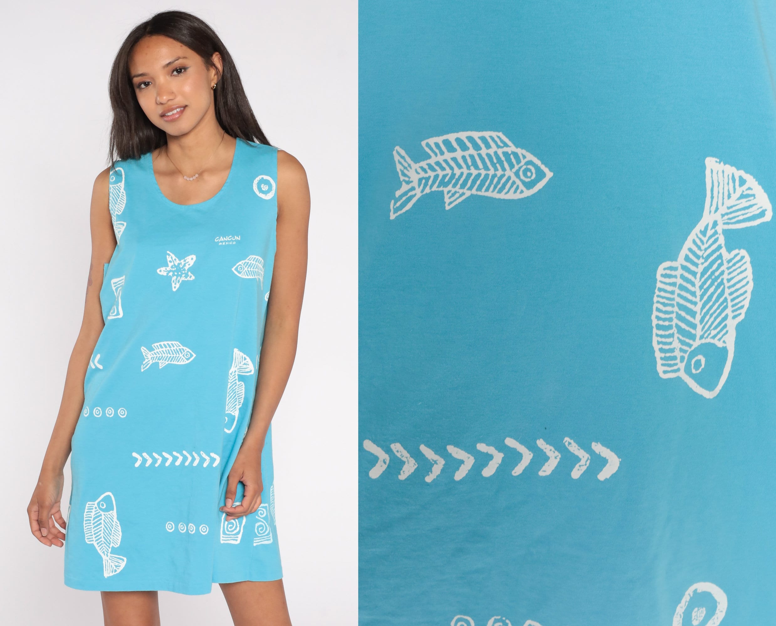 Cotton Tank Dress Cover Up