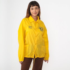 Student Leader Windbreaker Jacket 80s Yellow Sheridan Street Elementary ...