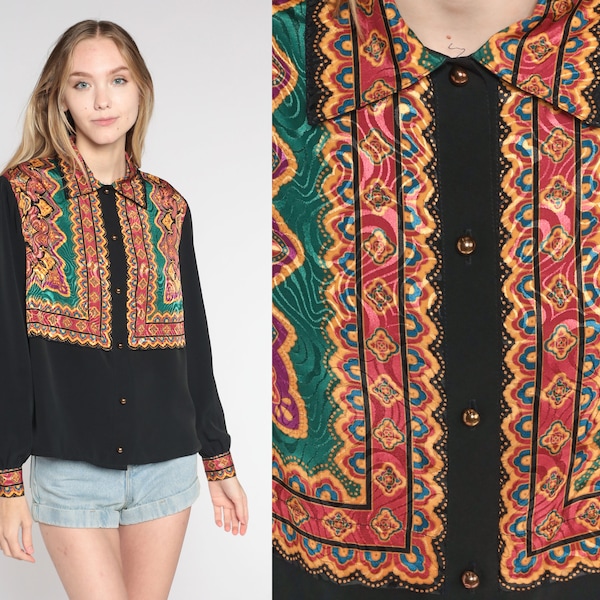 90s Blouse - Etsy
