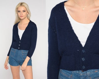 Cropped Sweater Button Up - Etsy