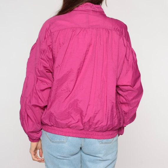 Hot Pink Windbreaker 90s Gitano Zip Up Jacket Retro B… - Gem
