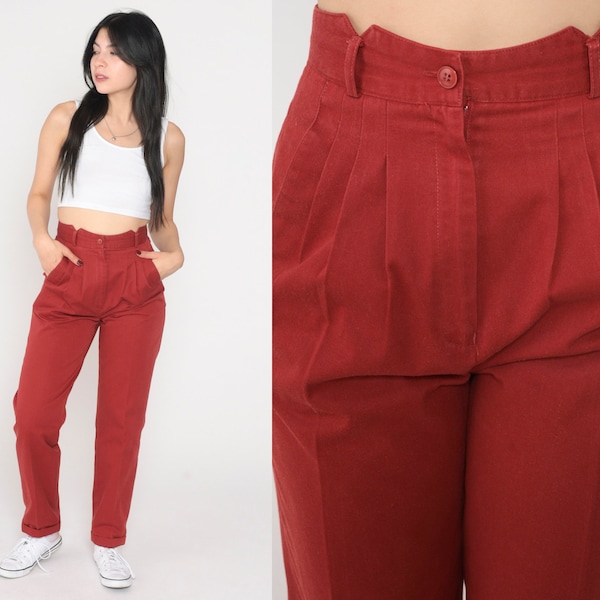 Vintage 80s High Waisted Pants - Etsy