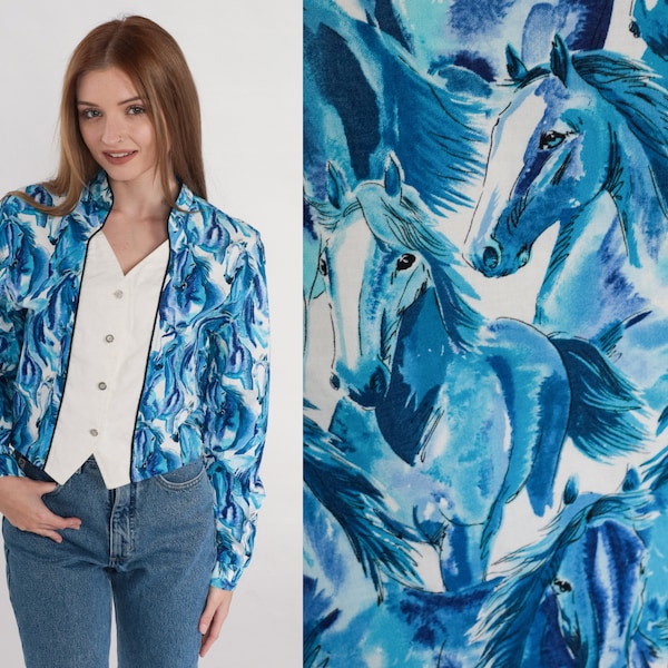 Womens Horse Print Blouse - Etsy