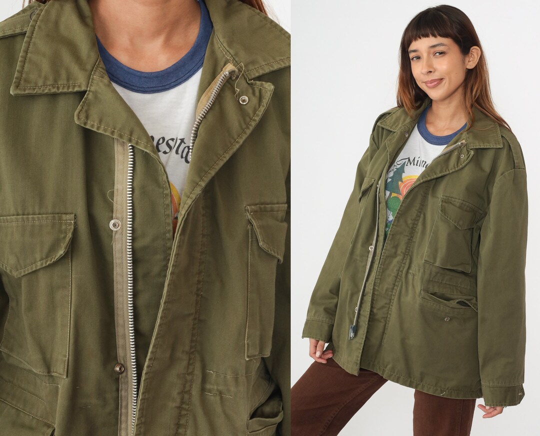 80s Military Jacket 1980s Army Commando Jacket Cargo Field - Etsy