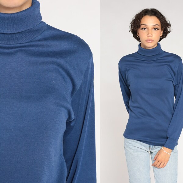 Blue Turtleneck - Etsy