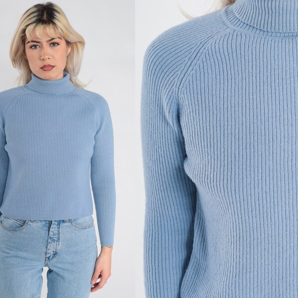 Blue Turtleneck - Etsy