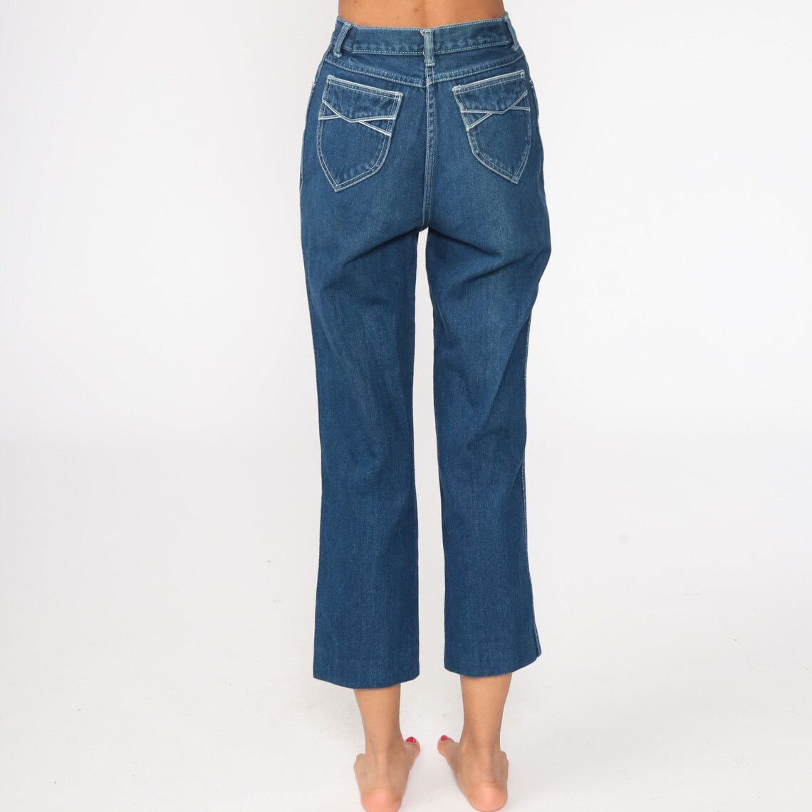 Bootcut Jeans Derrieres Ankle Jeans High Waisted Jeans 80s - Etsy