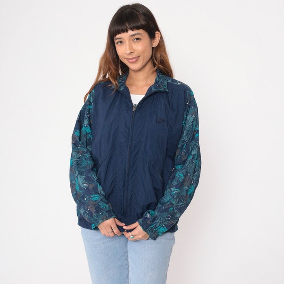 Blue Nike Windbreaker Jacket 90s Nylon Shell Zip Jack… - Gem
