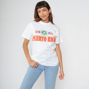 Puerto Rico Shirt 90s Puerto Rican Flag Graphic Tee Retro T Shirt ...