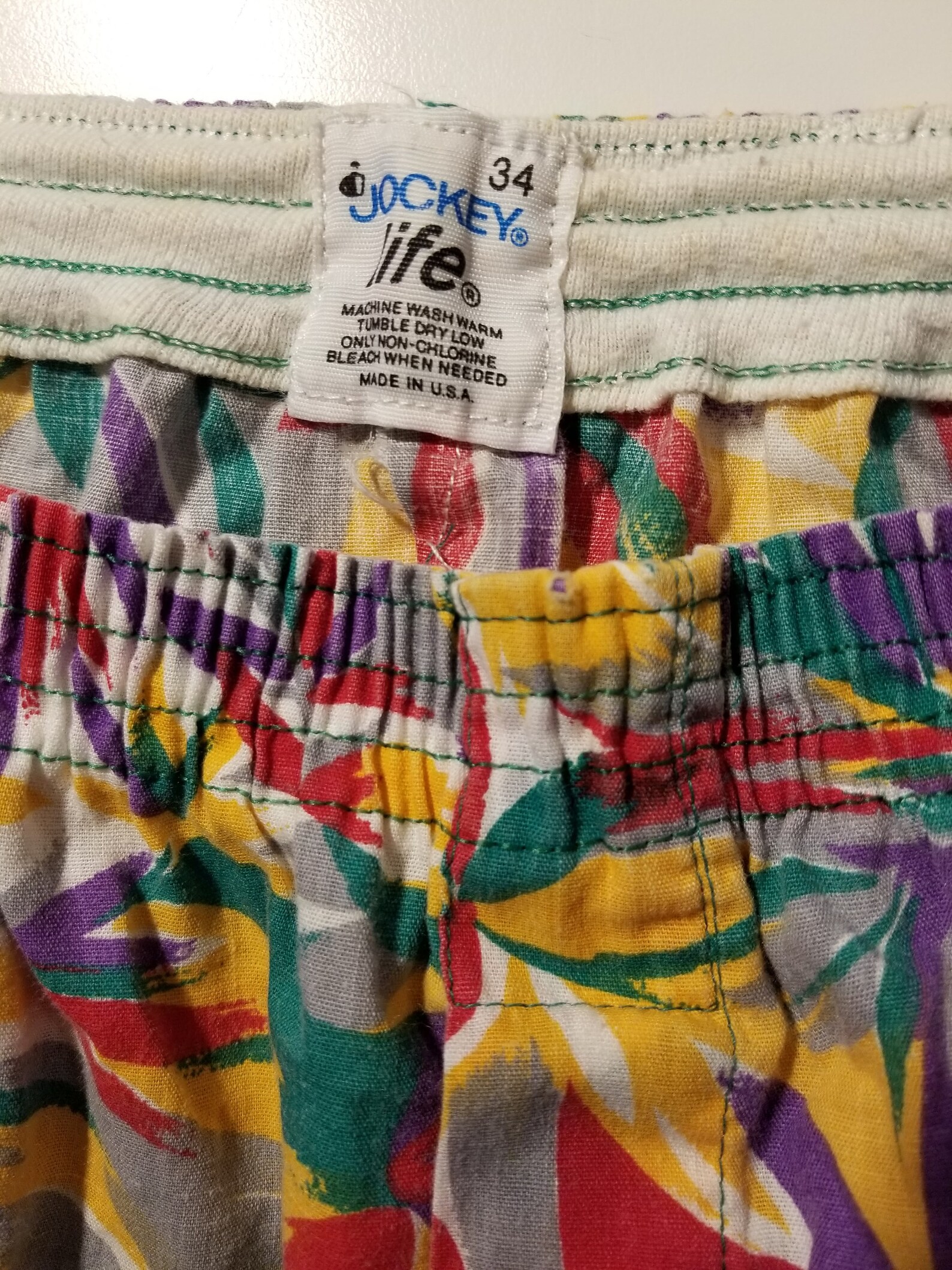 Vintage Jockey Boxer Shorts Tropical Underwear Shorts 80s | Etsy