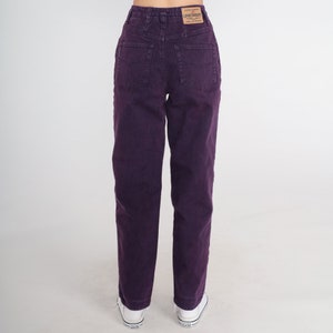 90s Unionbay Jeans Deep Purple Mom Jeans Denim Pants High Waist Jeans ...
