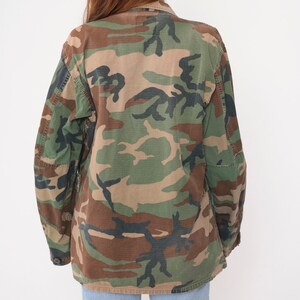 Camo Army Jacket 80s Camouflage Military Uniform Utility Commando 1980s ...