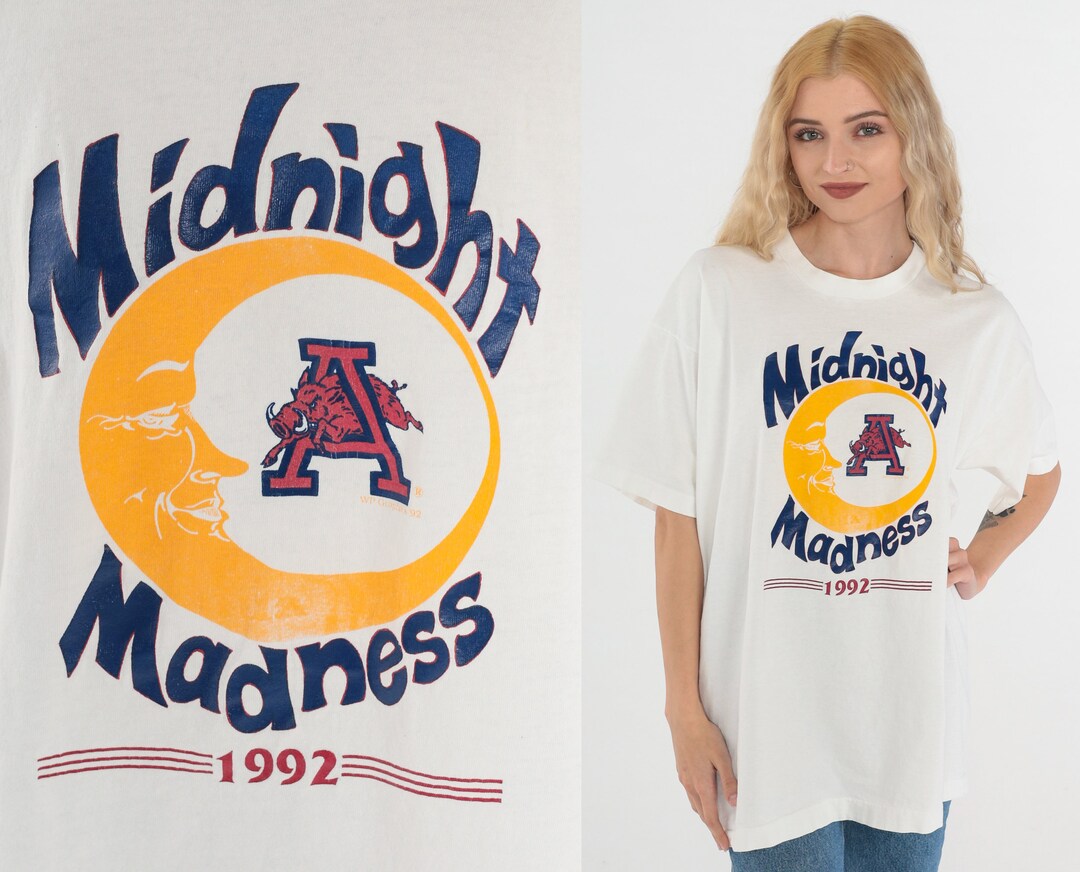 1992 Midnight Madness Shirt 90s University of Arkansas Basketball T ...