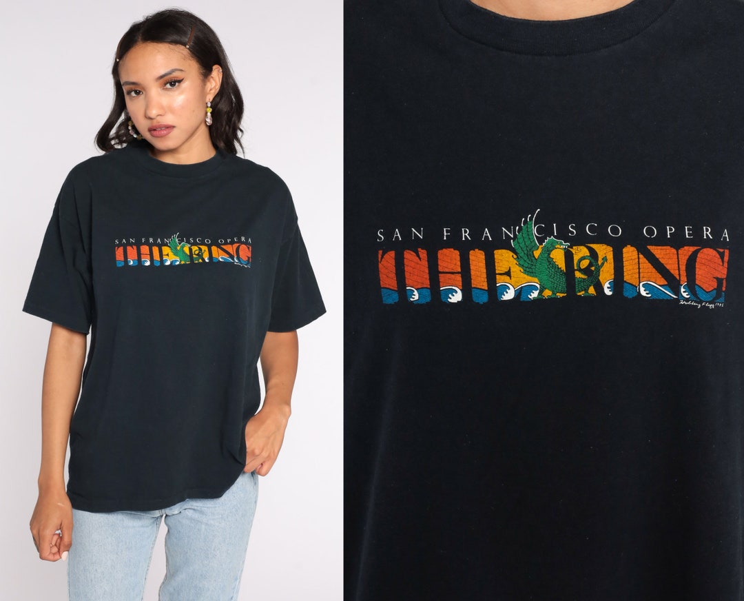San Francisco Opera Shirt 90s the Ring Tshirt Opera Art Tee Music 1990s ...