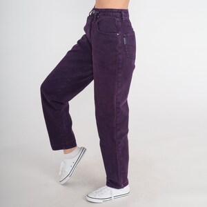 90s Unionbay Jeans Deep Purple Mom Jeans Denim Pants High Waist Jeans ...