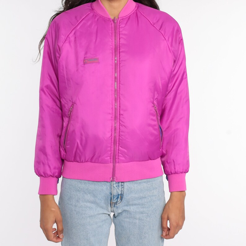 90s Columbia Jacket REVERSIBLE Jacket Pink Purple Jacket 1990s - Etsy