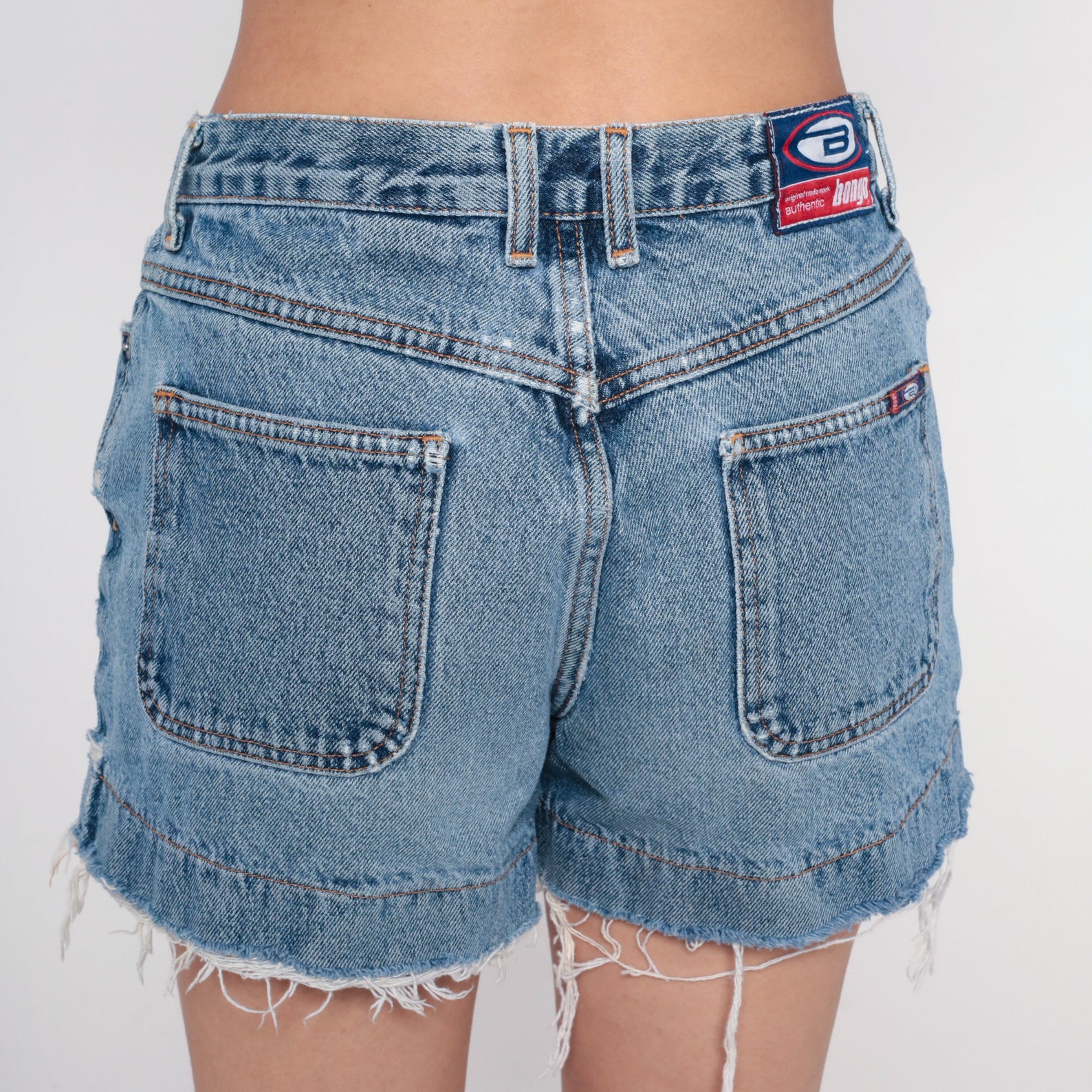 Bongo Denim Shorts Y2K Cutoffs Blue Cut Offs Jean Shorts 90s - Etsy