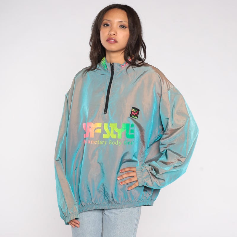 Neon Windbreaker - Etsy