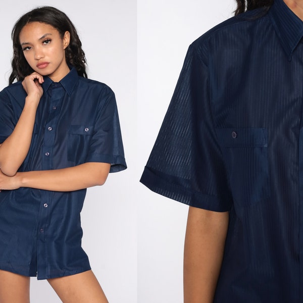 Sheer Navy Blue - Etsy
