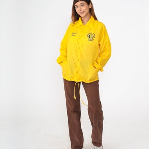 Student Leader Windbreaker Jacket 80s Yellow Sheridan Street Elementary ...