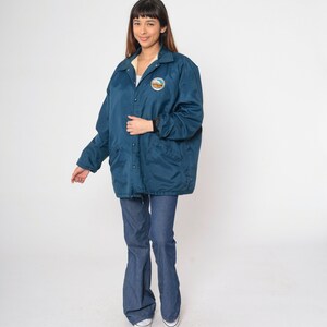 70s School Bus Windbreaker Jacket Southwest Transportation Agency Navy ...