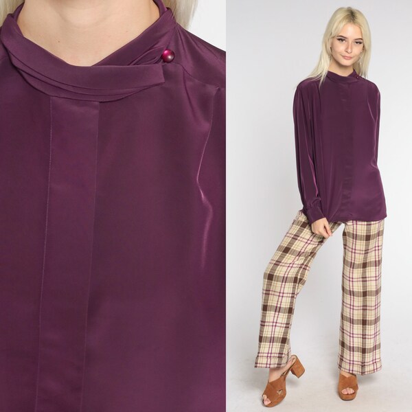 Eggplant Blouse Etsy