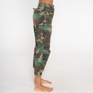 Camo Army Capri Pants 90s Cargo Pants Military Combat Olive Green ...