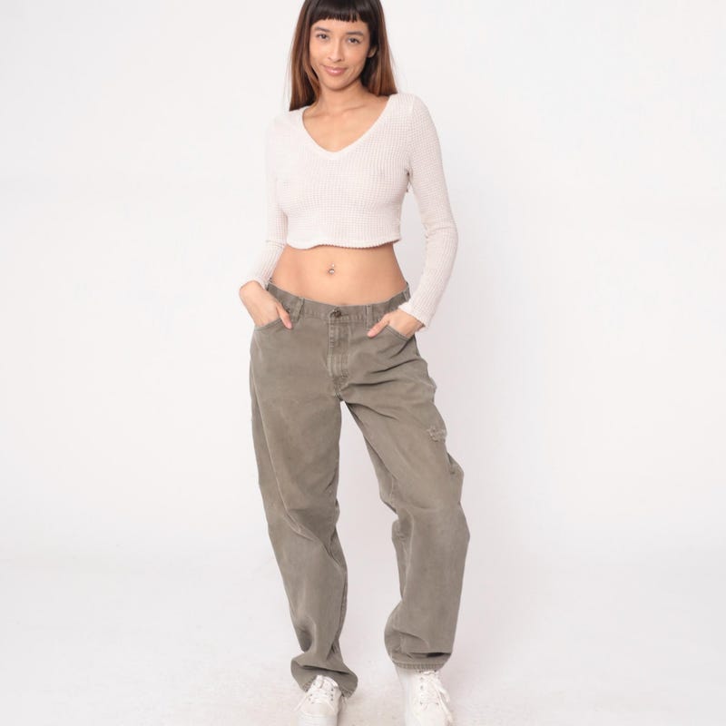 Army Green Workwear Pants - Etsy