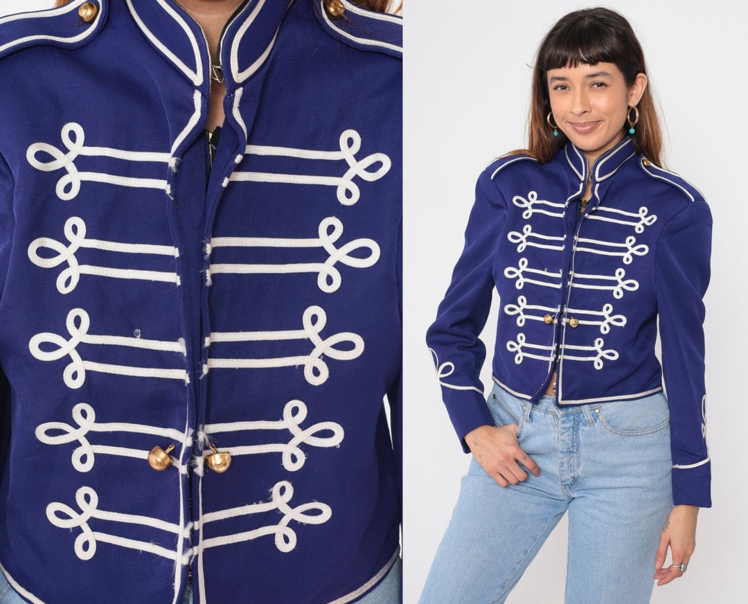 Majorette Jacket Marching Band Uniform Costume Jacket 90s Violet ...