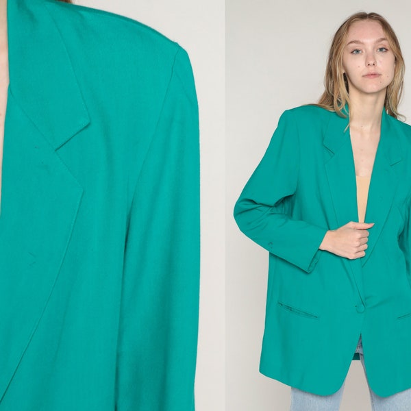 Teal Blazer - Etsy