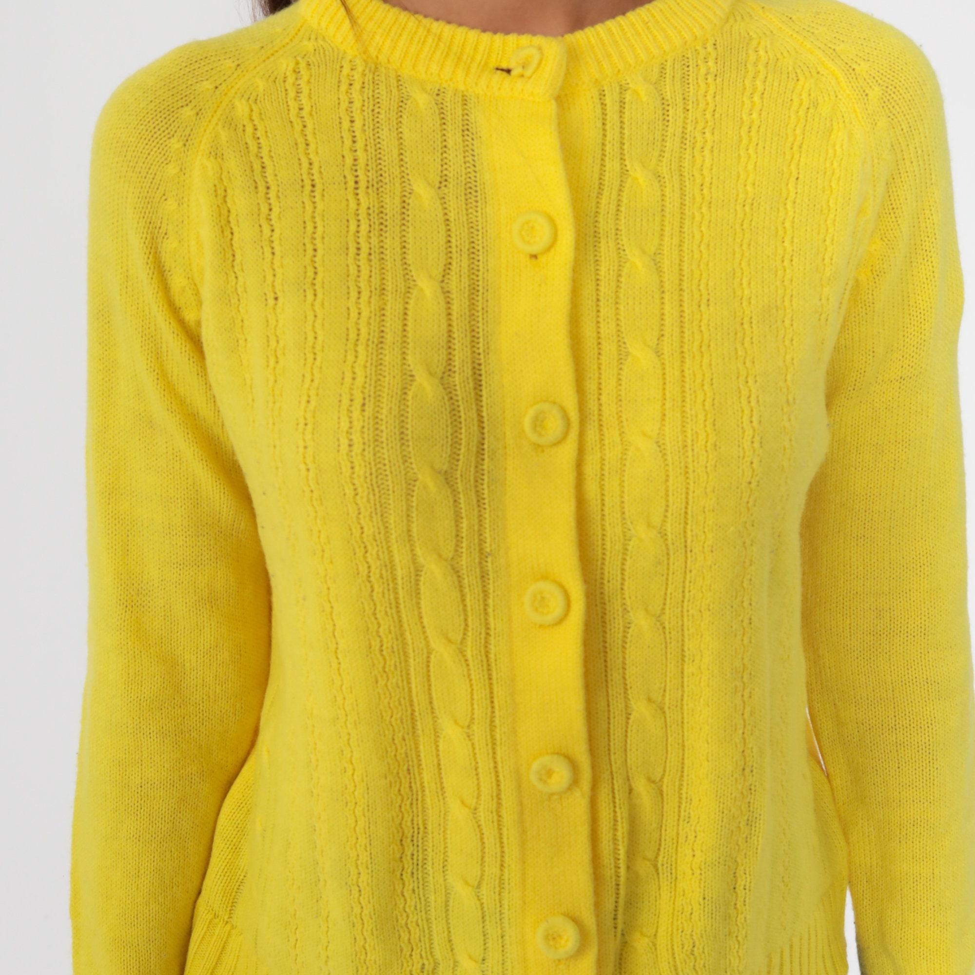 Small bright yellow cardigan pattern chart monthly – valet stand, size ...