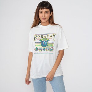 Boracay Philippines Shirt 90s Filipino T-shirt Sailboat Sailing Diving ...