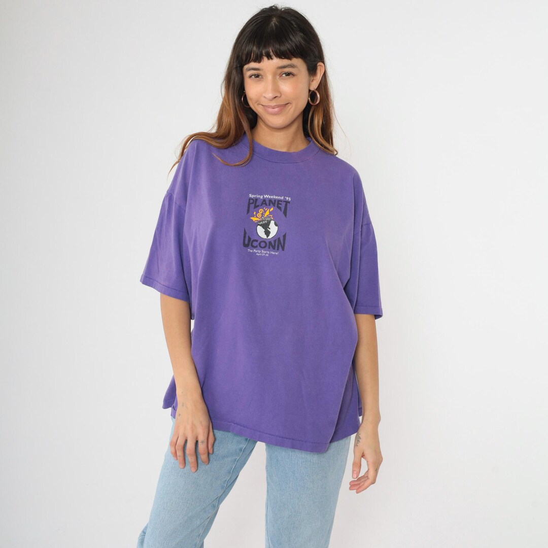 Vintage 1995 Uconn T-shirt Spring Weekend Planet Uconn Graphic T-shirt ...