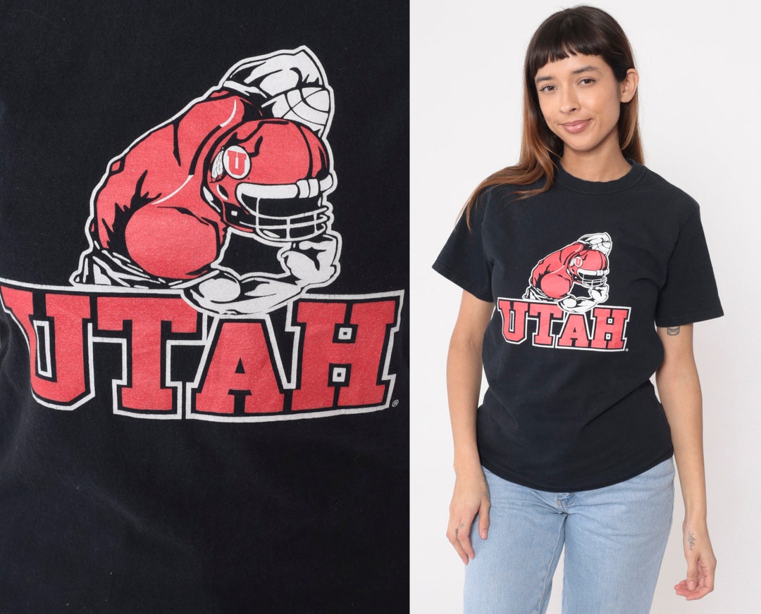 University of Utah Shirt Y2K Football Tshirt College T Shirt Vintage ...
