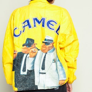 Camel Joe Jacket Tyvek Jacket Vintage CAMEL CIGARETTES 90s Windbreaker ...
