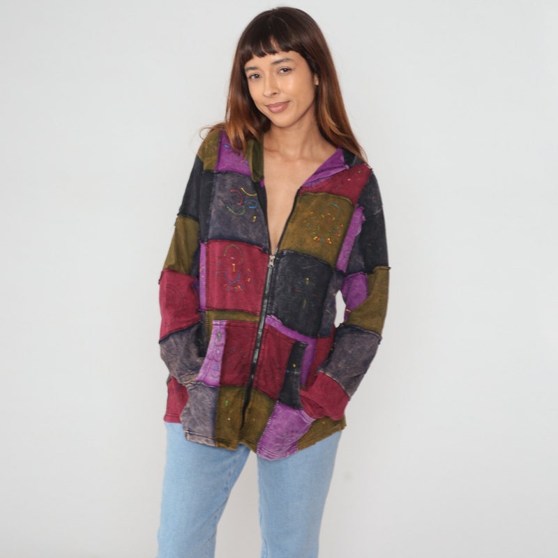 Patchwork Hoodie - Etsy