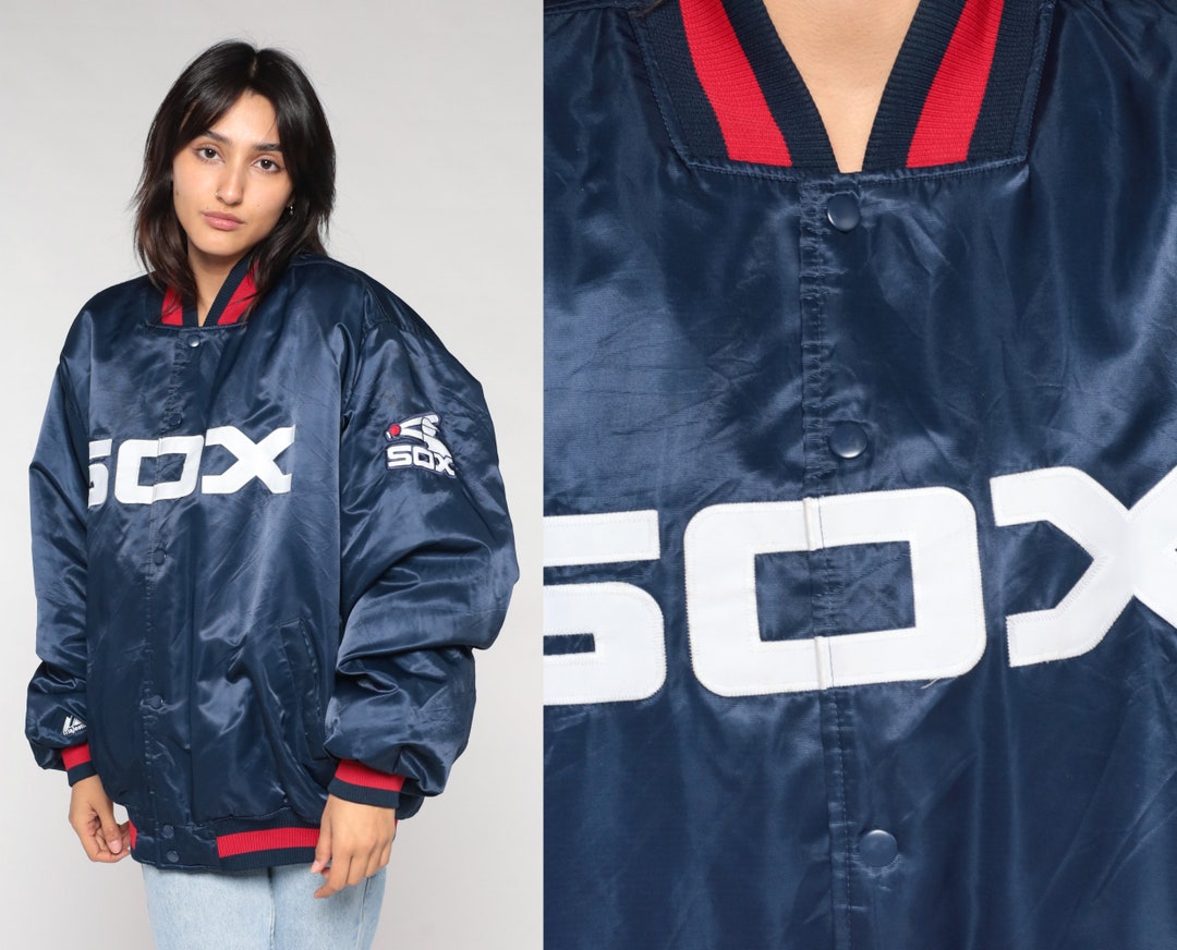 Red Sox Jacket 90s Boston Baseball Jacket MLB Insulated Windbreaker ...