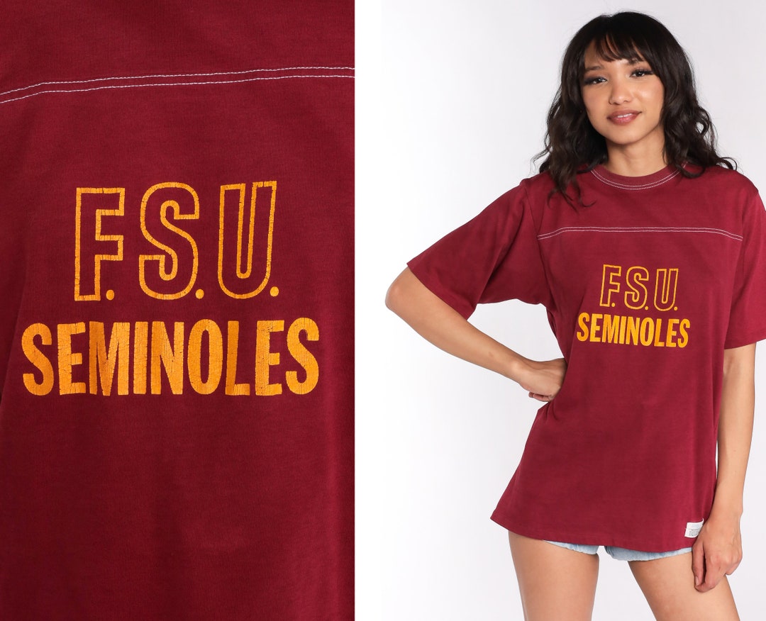 FSU Seminoles Shirt Florida State University T Shirt 80s Tshirt College ...