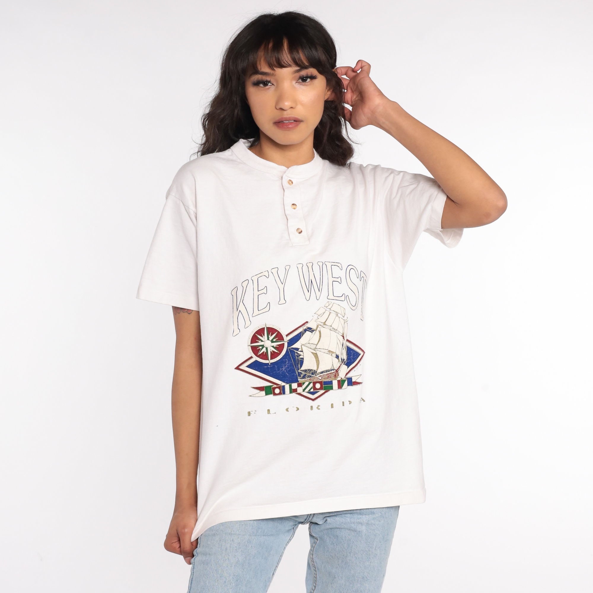 Key West Shirt Florida Shirt Graphic Tee Sailboat Tshirt - Etsy UK