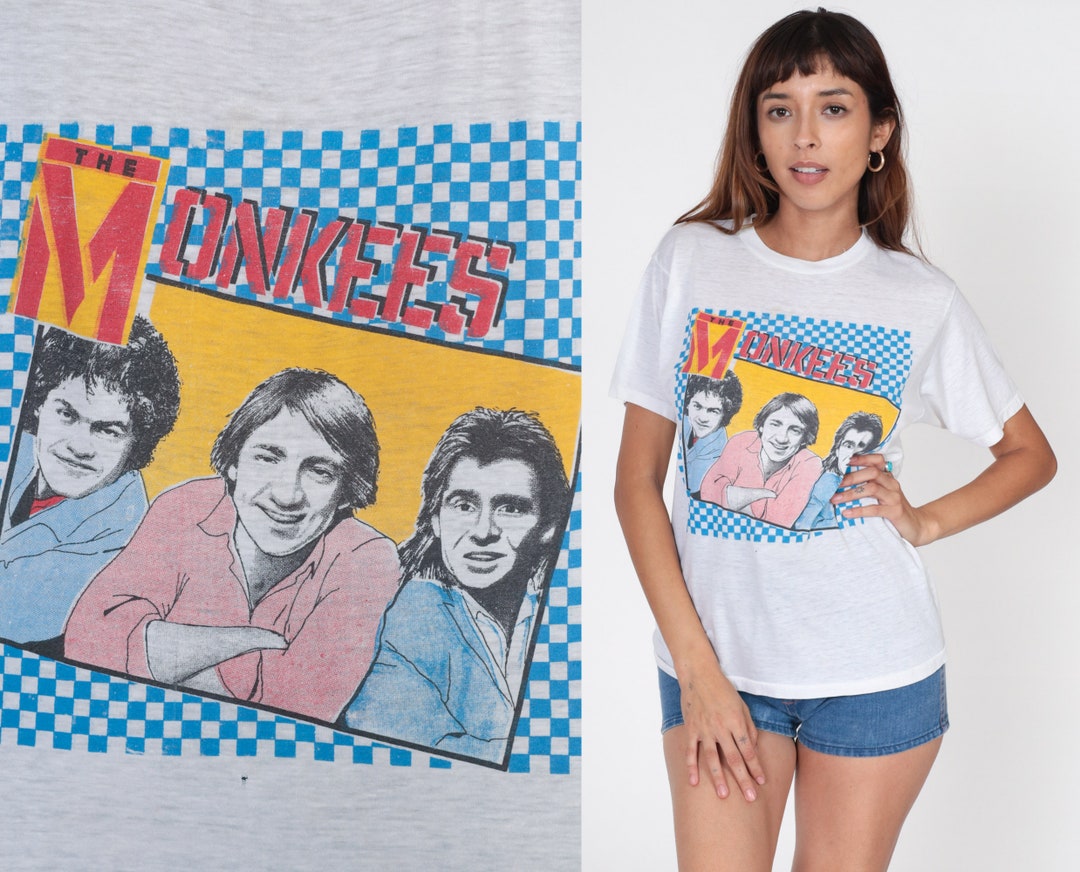 1986 Monkees Band Shirt 80s Pop Rock Tour Tshirt Band T Shirt Vintage ...