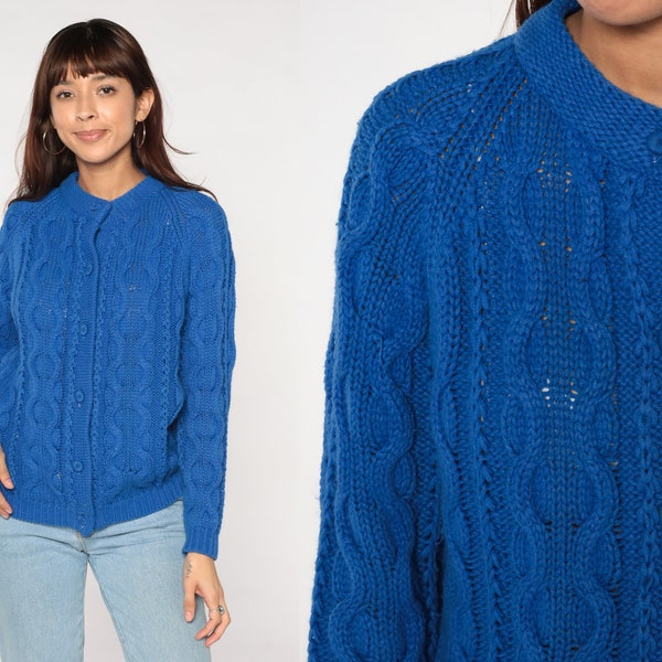 Royal Blue Cardigan - Etsy