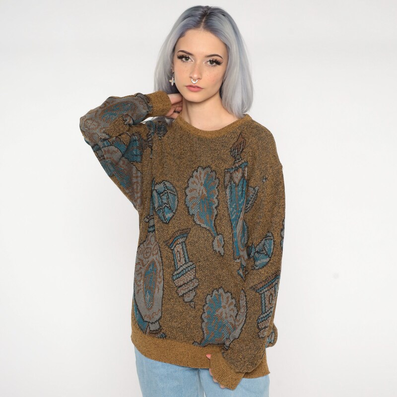 Printed Sweater - Etsy