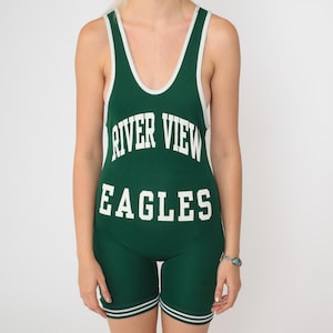 Vintage Wrestling Singlet 80s 90s Cliff Keen Green River View Eagles ...