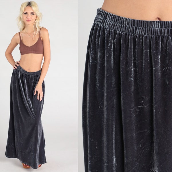 Velvet Maxi Skirt - Etsy