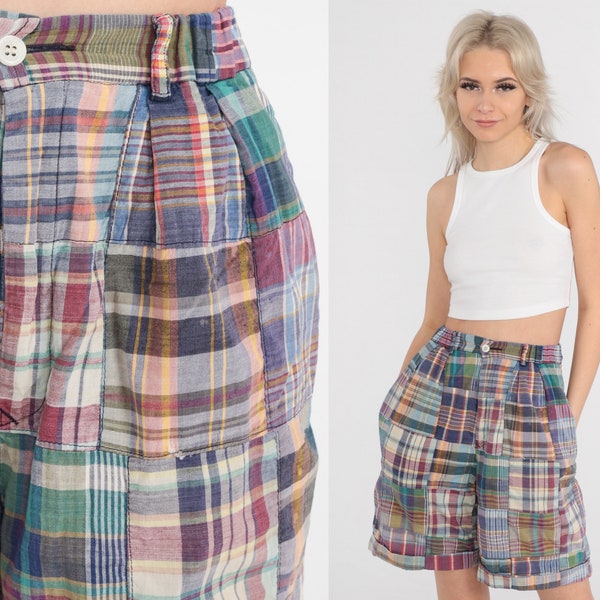 Madras Plaid Shorts - Etsy