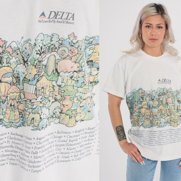 Vintage Delta Airlines Shirt - Etsy