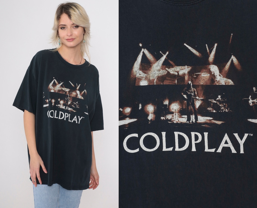 Coldplay Twisted Logic Shirt 2000s Tour T-shirt Rock Band Tshirt Retro ...