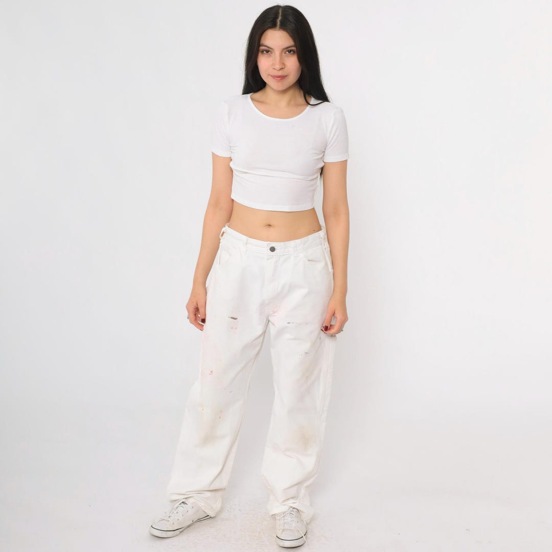 Dickies White Painter Pants Sherwin Williams Paint Splatter Utility ...