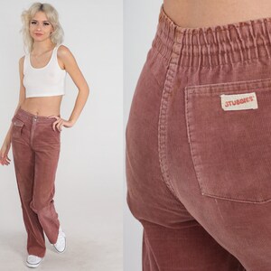 Vintage Stubbies Pants 70s 80s Brown Corduroy Pants Straight Leg ...
